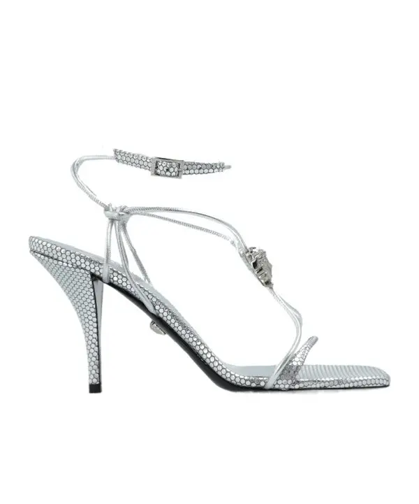 Versace Square-toe Heeled Sandals