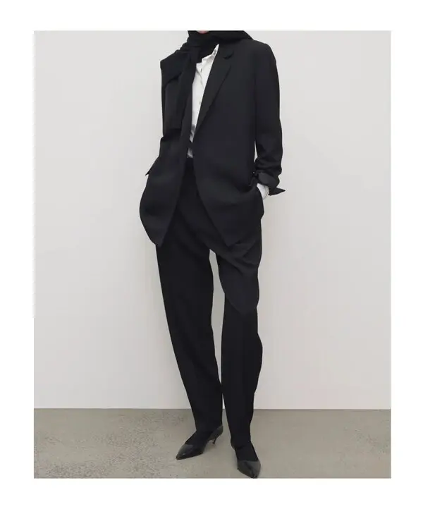 THE ROW Single-breasted Wool Gabardine Blazer