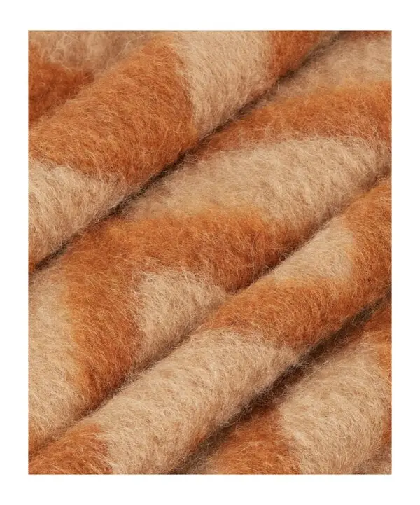 Fendi Ff Jacquard Fringed-edge Scarf - Brown