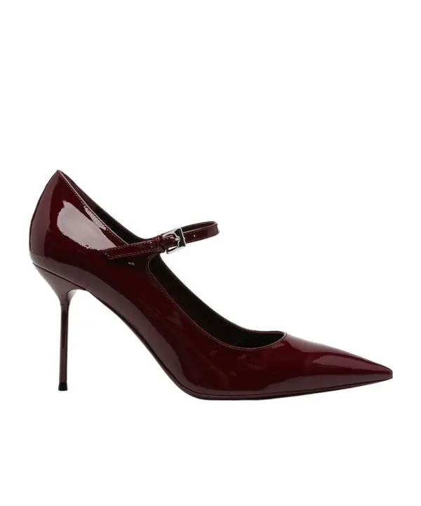 Paris Texas 90mm Leather Pumps - Dark Red