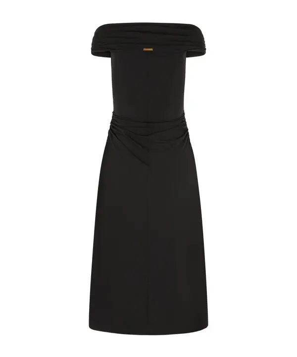 Michael Kors Off-the-shoulder Midi Dress