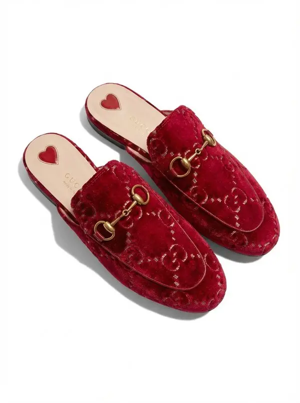 Gucci Horsebit Mules - Red
