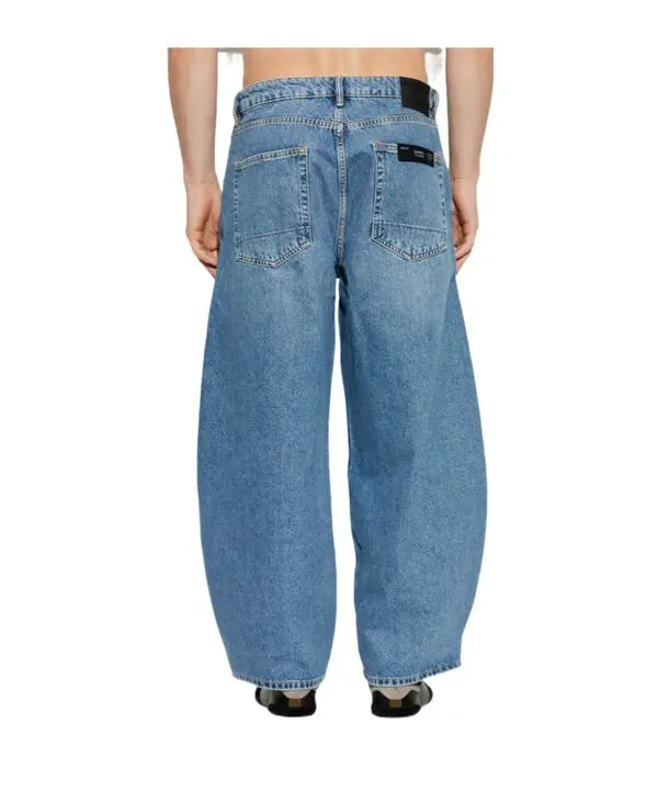 ALLSAINTS Barrel Distressed Wide-leg Jeans