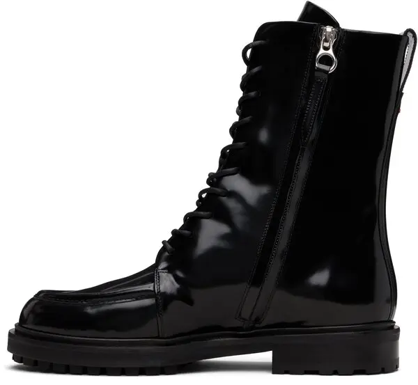 AeydĒ Tate Lace Up Ankle Boots - Black