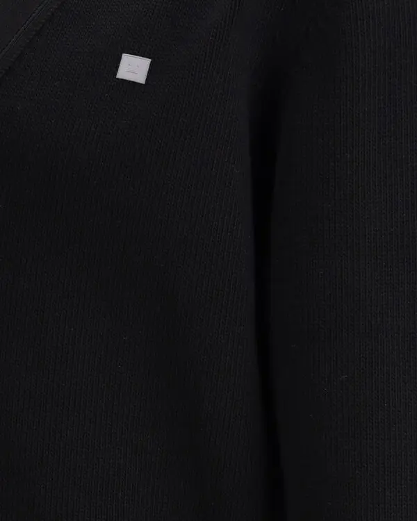 Acne Studios Appliqué V-neck Cardigan - Black