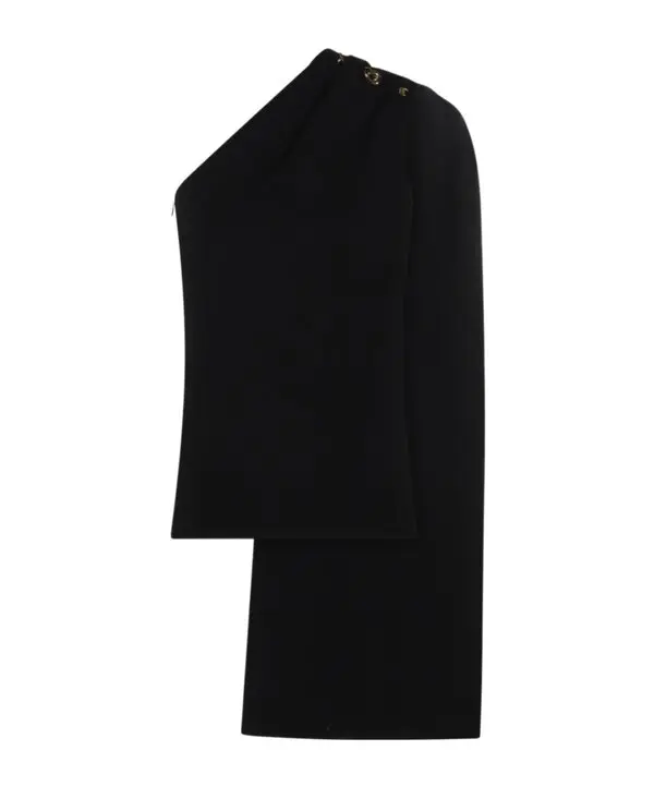 Bottega Veneta One-shoulder Draped Top With Pendant Detail - Black