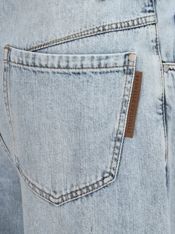 Brunello Cucinelli High Waisted Wide-leg Jeans - Blue