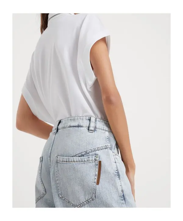 Brunello Cucinelli High Waisted Wide-leg Jeans - Blue