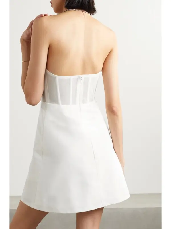 Carolina Herrera Strapless Mini Dress With Sweetheart Neckline
