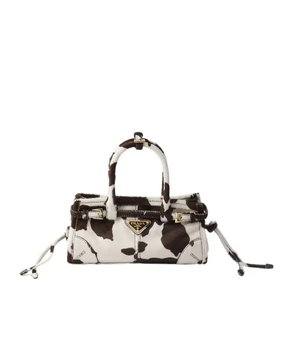 Prada Bonnie Mini Printed Leather Handbag - Multicolor