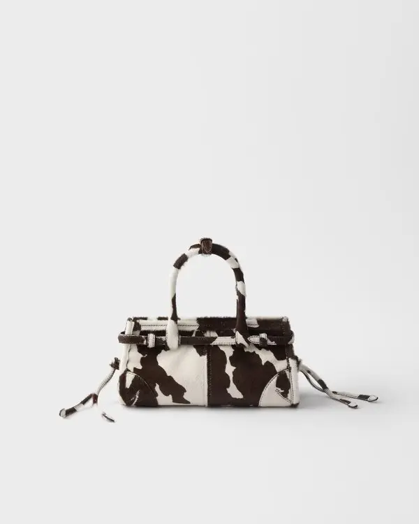 Prada Bonnie Mini Printed Leather Handbag - Multicolor