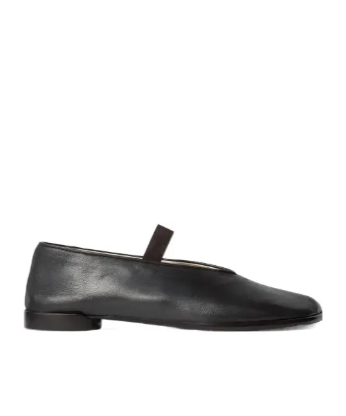 LEMAIRE Glove Ballerinas - Dark Chocolate