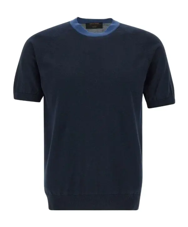 GRAN SASSO Contrast Trim Knitted Top