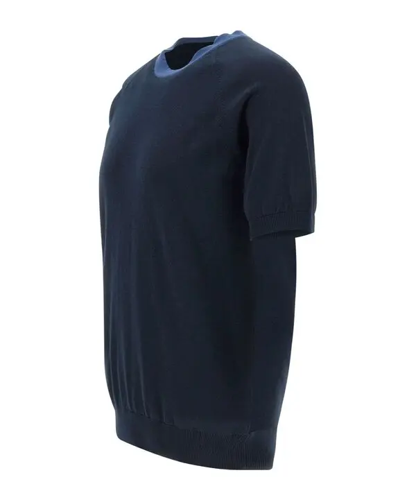 GRAN SASSO Contrast Trim Knitted Top