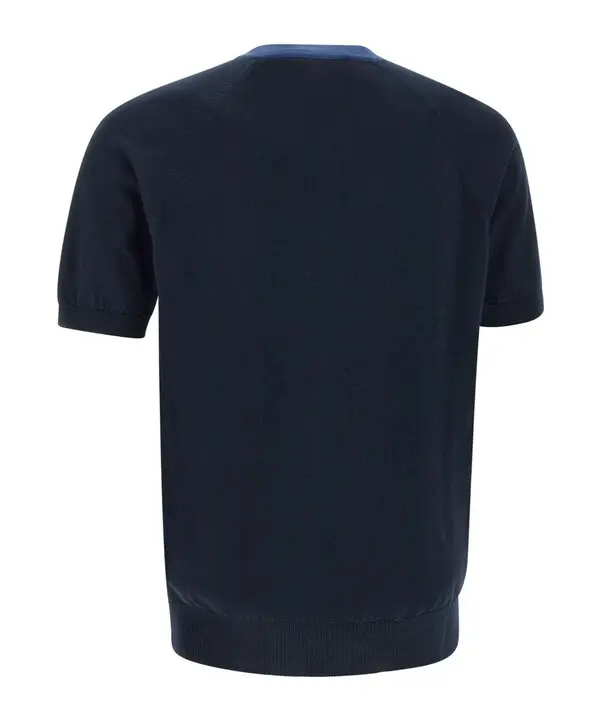 GRAN SASSO Contrast Trim Knitted Top