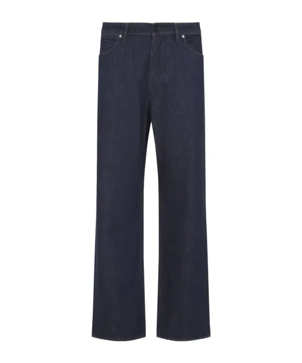 Stone Island Logo Patch Wide-leg Jeans