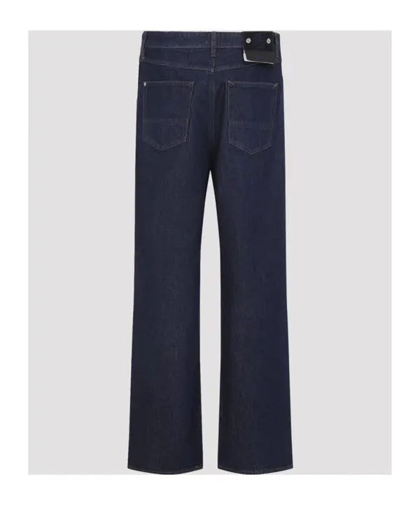 Stone Island Logo Patch Wide-leg Jeans