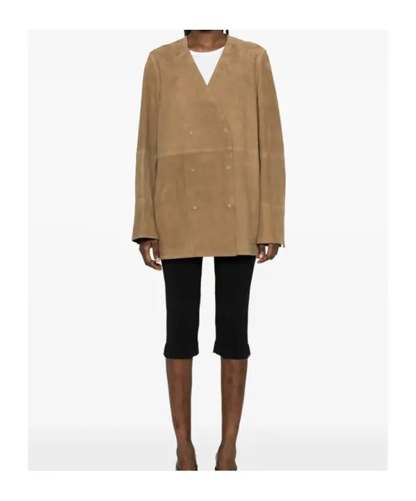 TOTEME Double-breasted Suede Jacket
