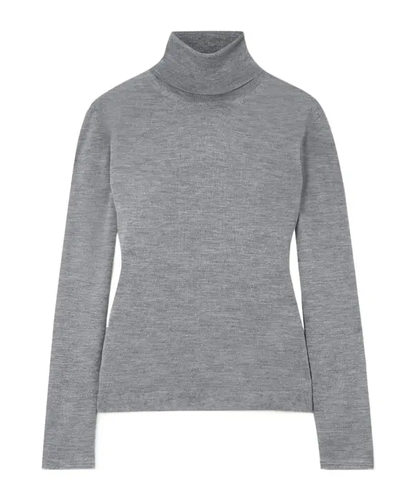 TOM FORD Turtleneck Knitted Top - Grey