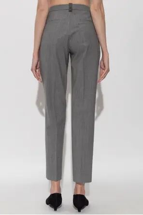 Fabiana Filippi Slim Trousers With Back Waistband Ring Detail
