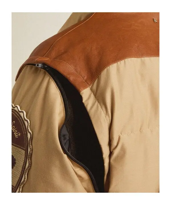 GOLDEN GOOSE Detachable Sleeve Padded Bomber Jacket