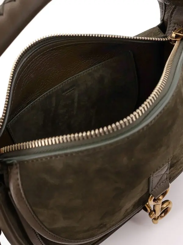 Burberry Small Clip Foldover-top Tote Bag - Black