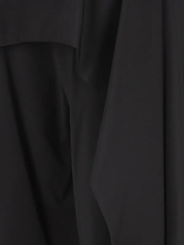 Loewe Pleated Ruffled Trousers - Black
