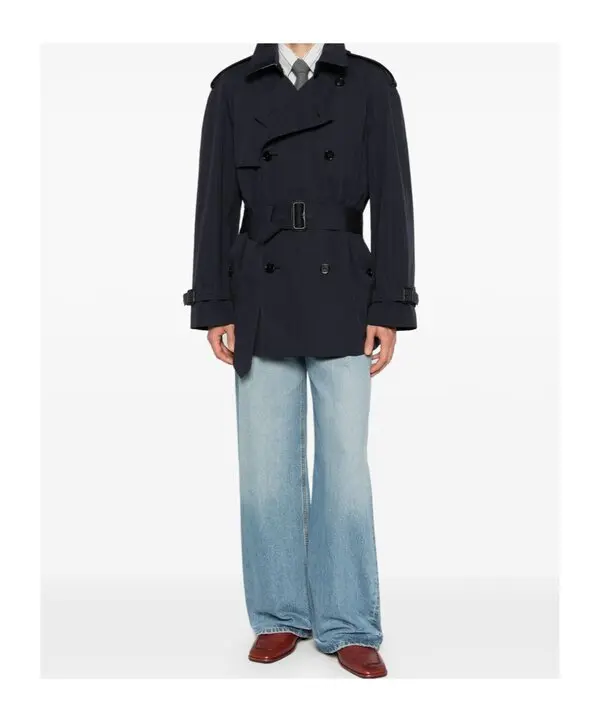 Burberry Button Belted Coat