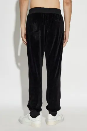 Versace Velvet Trousers With Elasticated Waistband