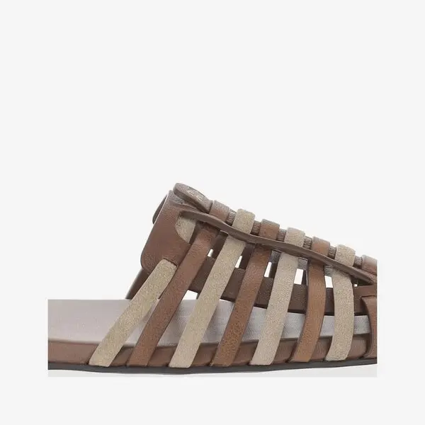 Miu Miu Round Toe Flat Sandals