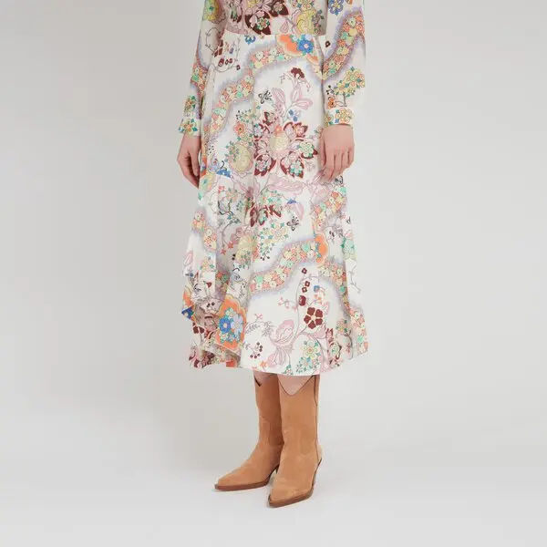 Etro Paisley Printed Midi Skirt