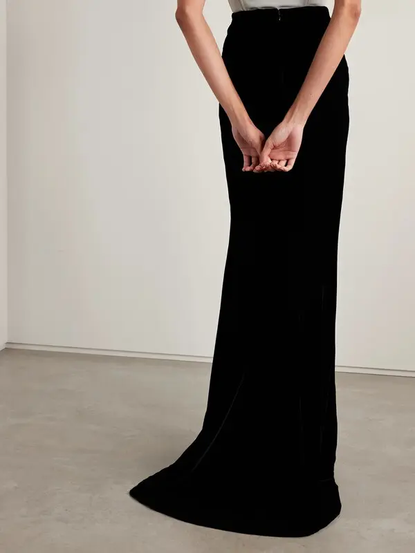 Carolina Herrera Velvet Skirt