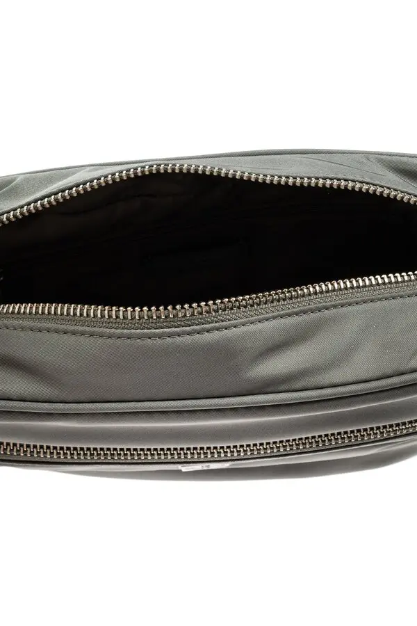 Tory Burch Virginia Zipped Shoulder Bag With Detachable Pouch - Gray