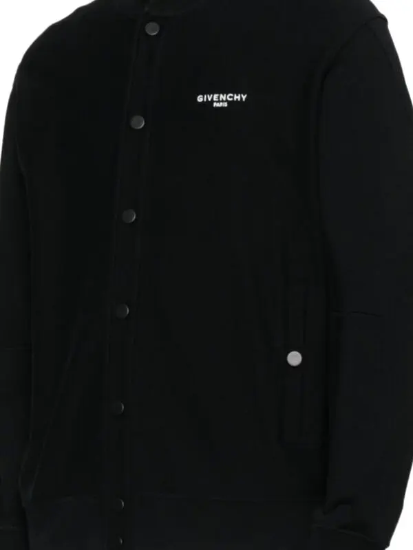 Givenchy Embroidered Logo Button-up Jacket