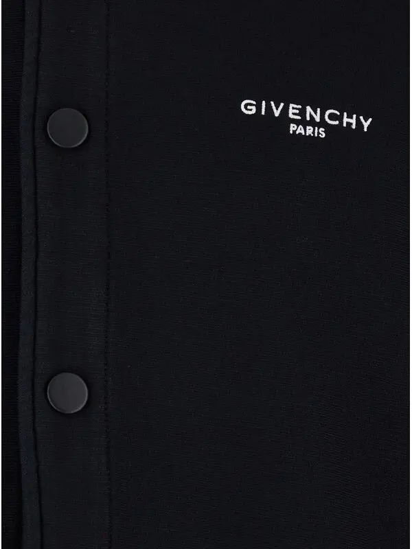 Givenchy Embroidered Logo Button-up Jacket