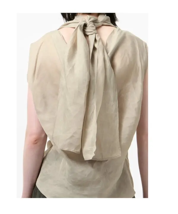Our Legacy Virtuous Draped Sleeveless Top - Ash