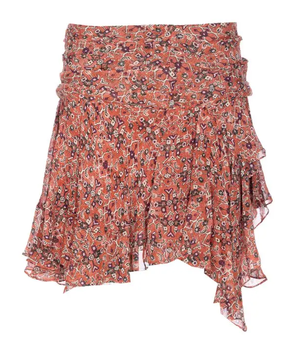 Isabel Marant Étoile Printed Asymmetric Mini Skirt
