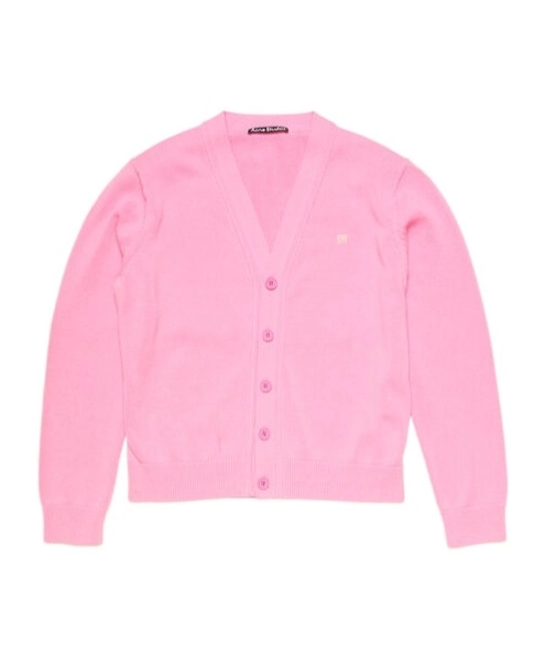 Acne Studios Appliqué V-neck Cardigan - Light Rose Pink