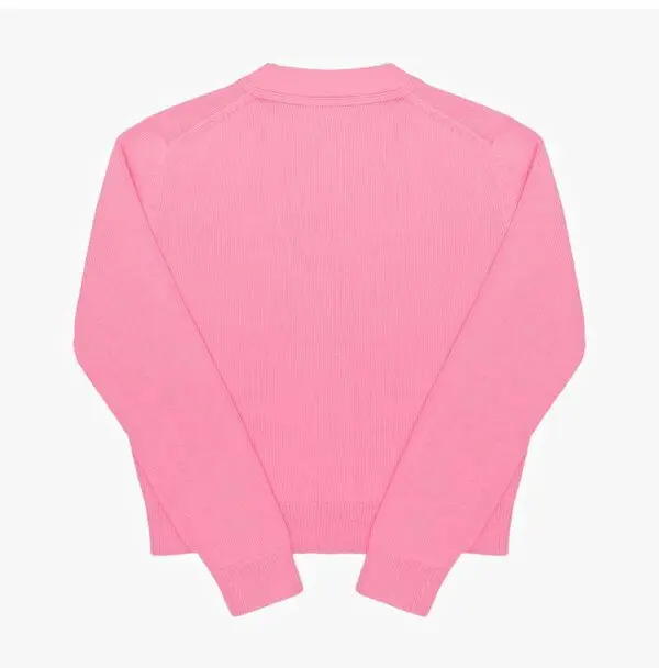 Acne Studios Appliqué V-neck Cardigan - Light Rose Pink