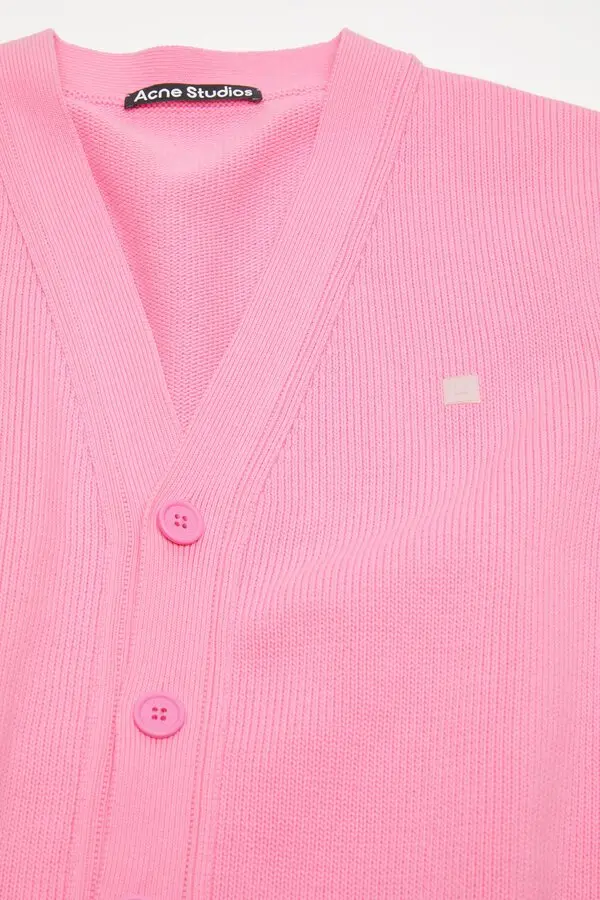 Acne Studios Appliqué V-neck Cardigan - Light Rose Pink