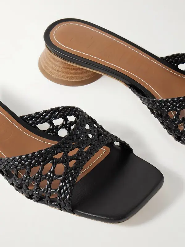 Staud Simone Woven High-heeled Sandals