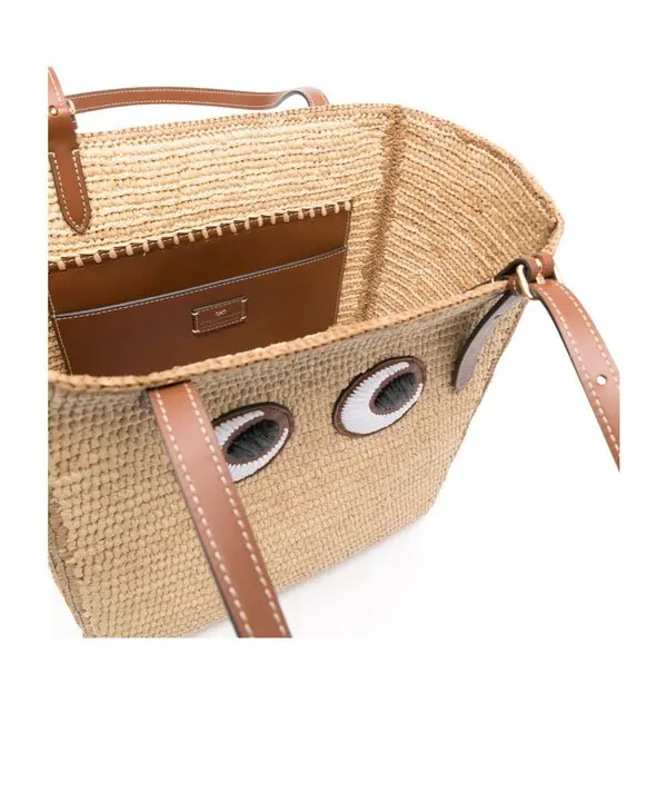 ANYA HINDMARCH Woven Design Shoulder Bag - Natur