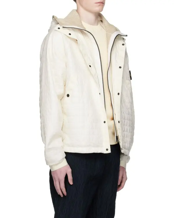 Stone Island Padded Hooded Jacket With Anti-drop And Wind Resistance