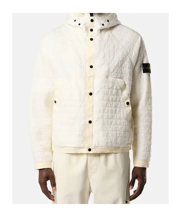 Stone Island Padded Hooded Jacket With Anti-drop And Wind Resistance