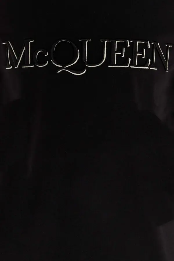 Alexander McQueen Logo Embroidered T-shirt
