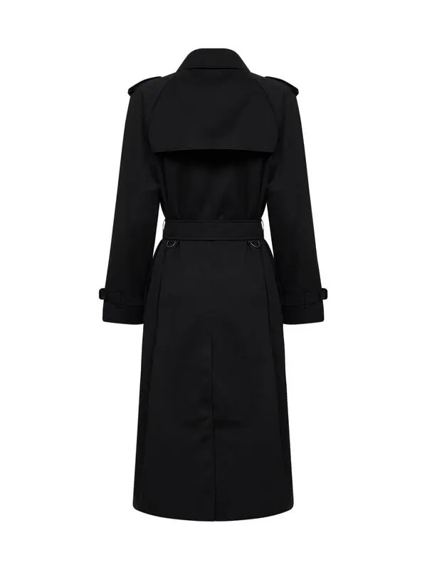 Burberry Double Breasted Belted Trench Coat