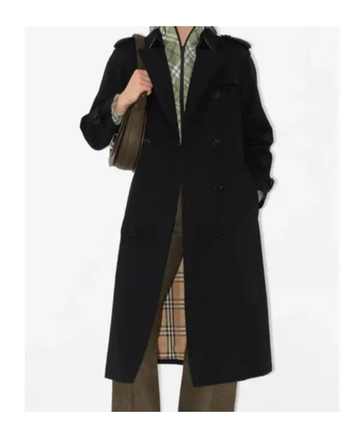Burberry Double Breasted Belted Trench Coat