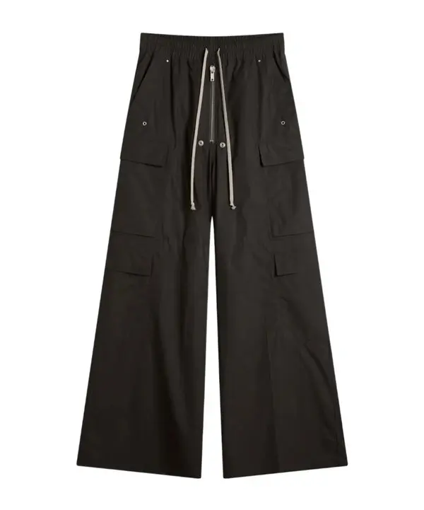 Rick Owens Drawstring Cargo Trousers - Black