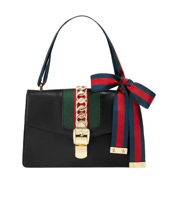 Gucci Sylvie Small Shoulder Bag - Black