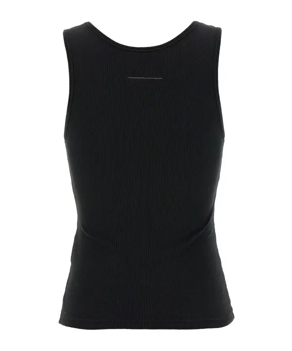 MAISON MARGIELA Sleeveless Tank Top With Numeric Signature Patch